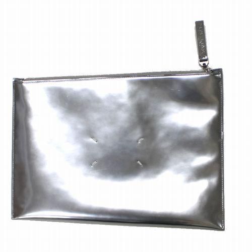 Maison 不憫 Margiela / レザークラッチバッグ ブラック Maison 不憫 Margiela / レザークラッチバッグ ブラック