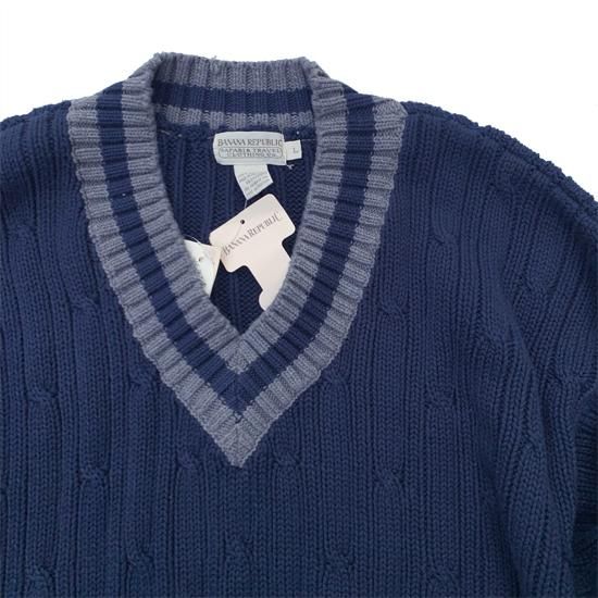 BANANA REPUBLIC】NOS LATE 80s DEADSTOCK TILDEN KNIT SWEATER BANANA REPUBLIC】NOS LATE 80s DEADSTOCK TILDEN KNIT SWEATER