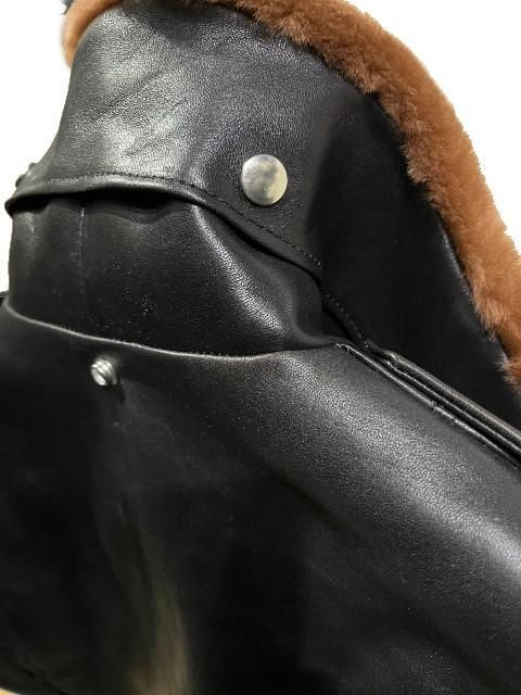 Y'2LEATHERワイツーレザーSUMI DYED HORSE 墨黒ホースダブル Y'2LEATHERワイツーレザーSUMI DYED HORSE 墨黒ホースダブル