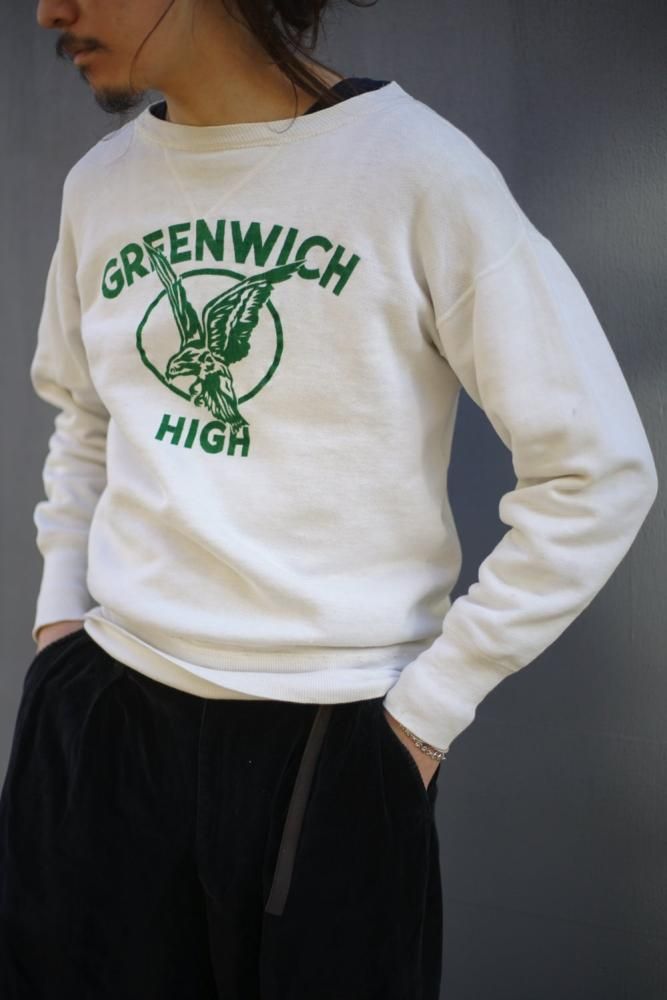 Greenwich High School】ヴィンテージ カレッジ スウェット Greenwich High School】ヴィンテージ カレッジ スウェット